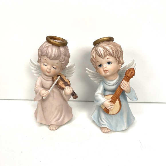 Lefton | Accents | Vintage Lefton 986 Christopher Collection Angels ...